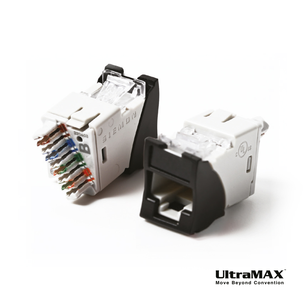 Siemon U6-H01NB Jack RJ-45 Cat6 UltraMAX Plano/Angular